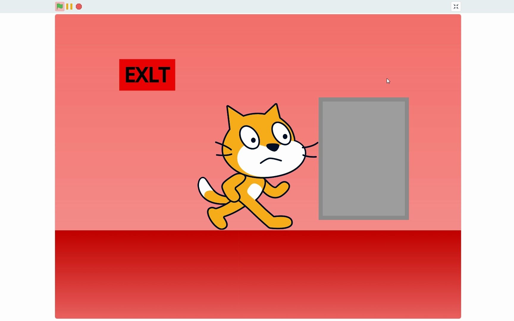 当scratch猫卡进level !