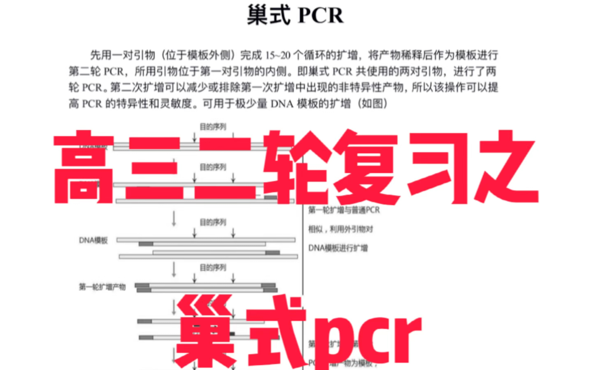 ...工程的延伸应用巢式pcr.,为什么设计两对引物,引物的设计原则是什么