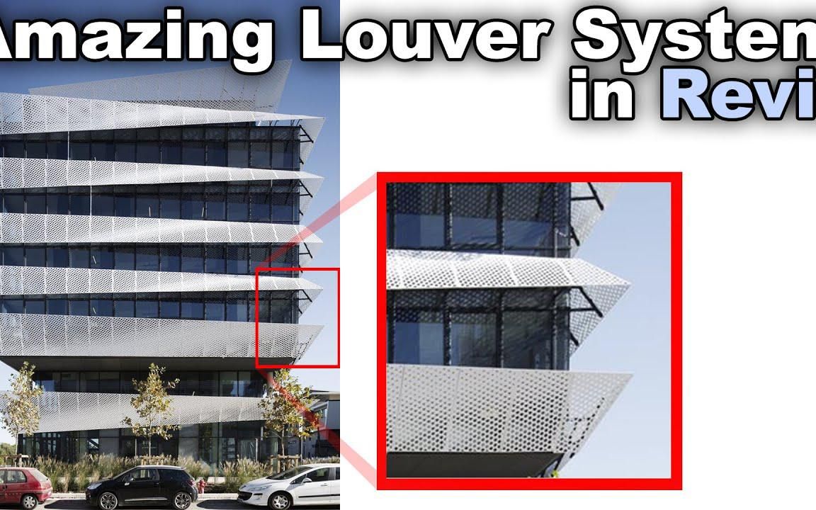 在REVIT中建立令人惊叹的穿孔铝合金百叶窗系统教程Amazing Louver ...