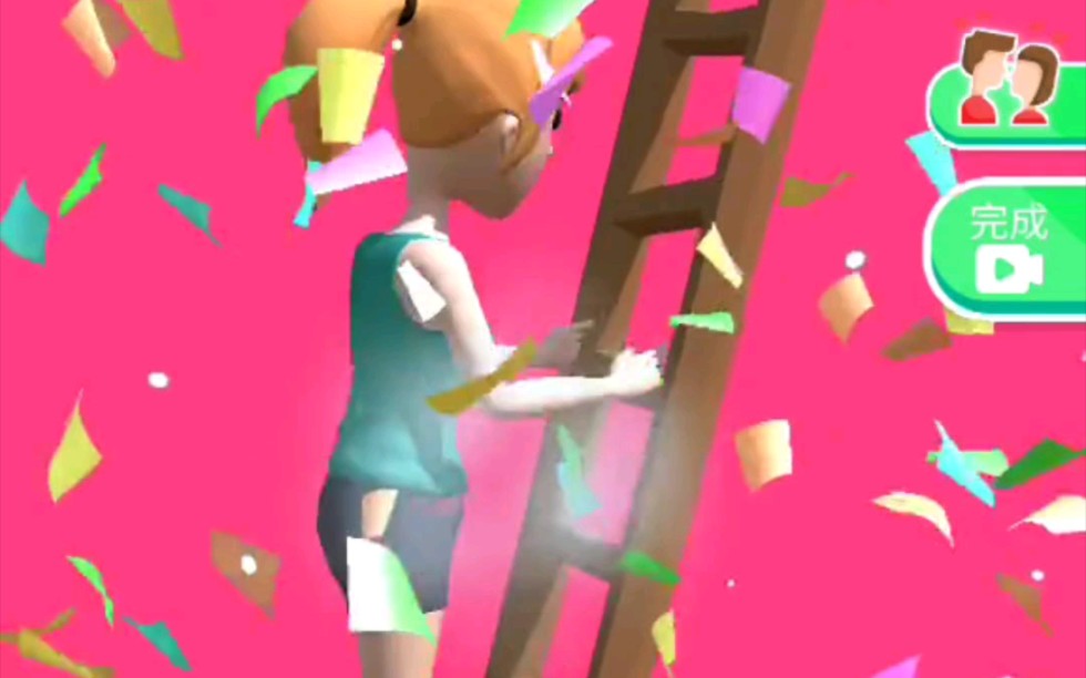 教你如何正确爬上梯子顶端翻墙_我的世界_演示