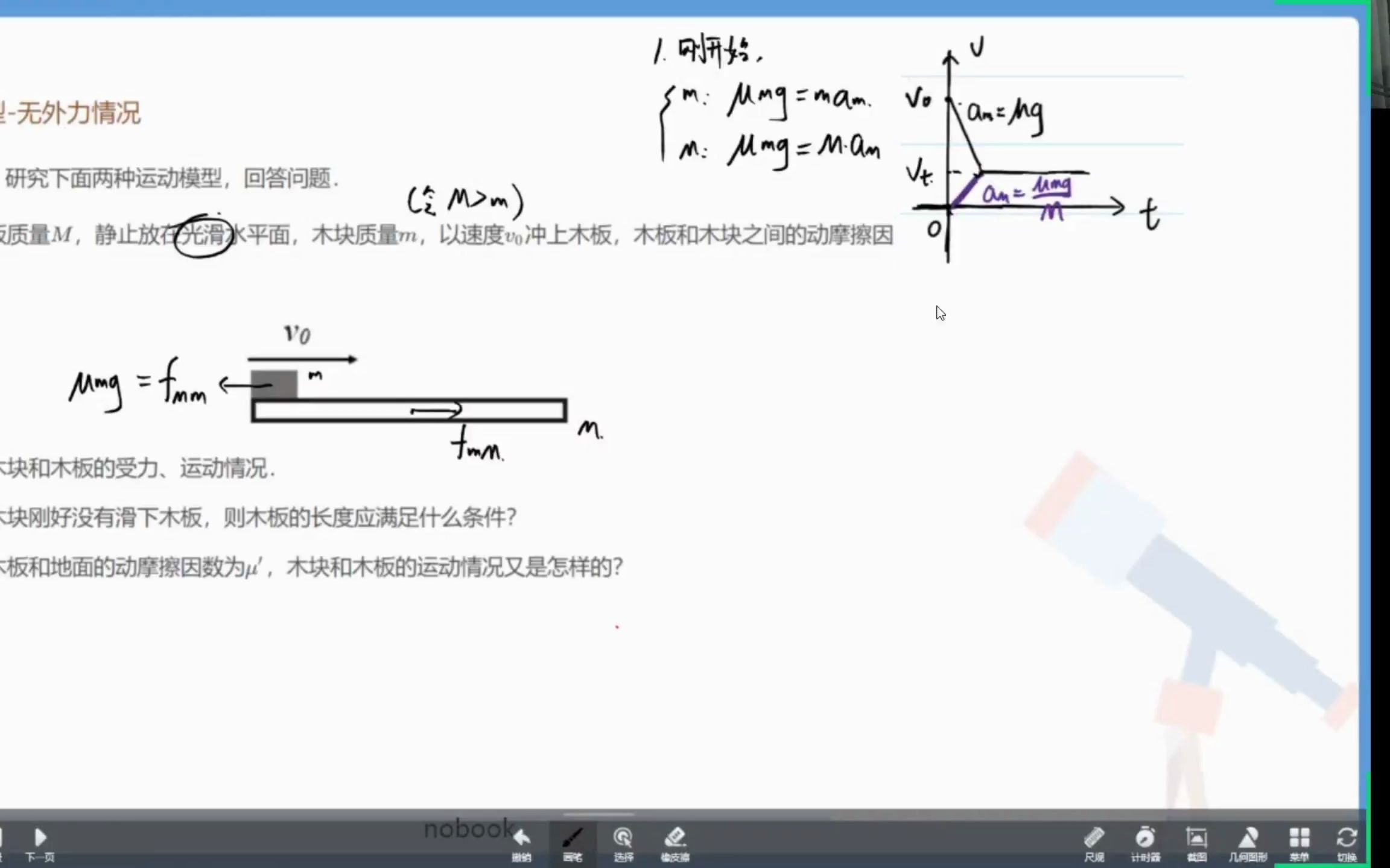 【沪科版必修一】【第4章.牛顿运动定律】【4.有外力的板块模型】—...