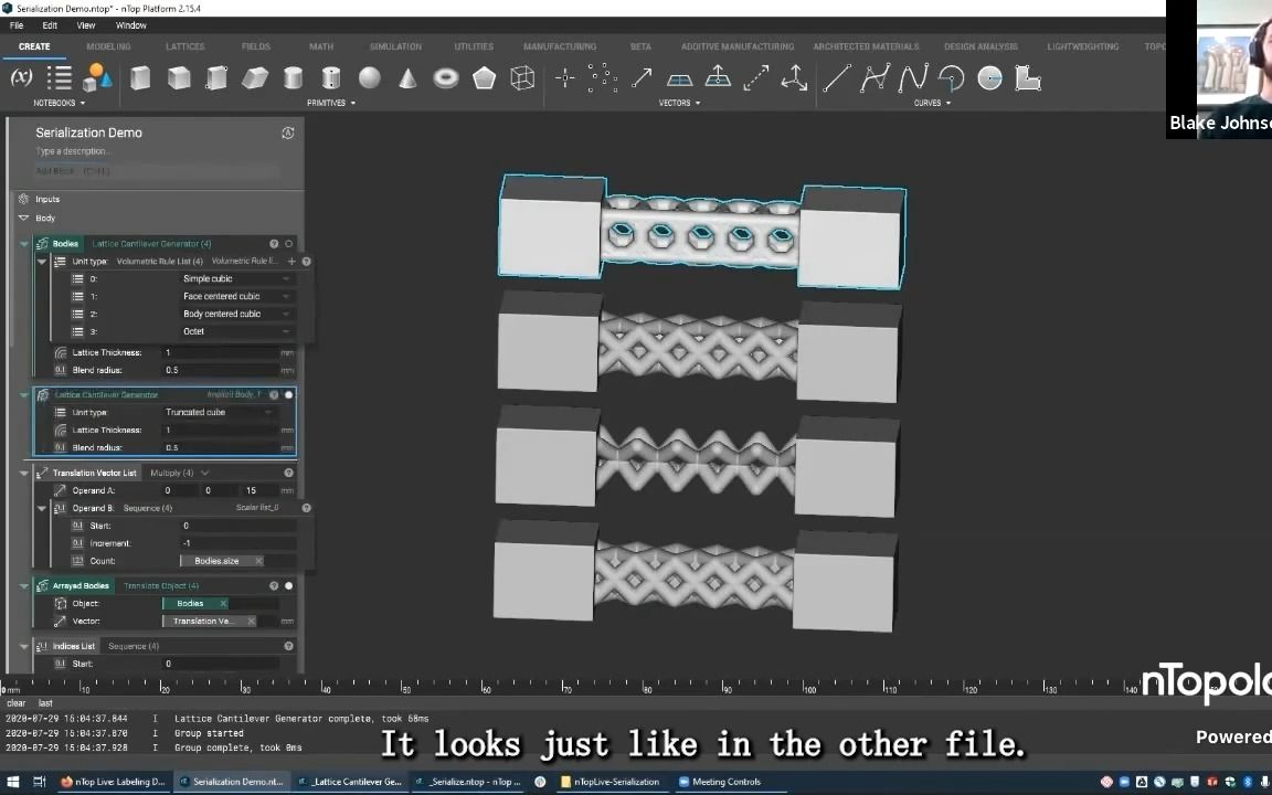 nTopology Live99 使用序列号标记变化