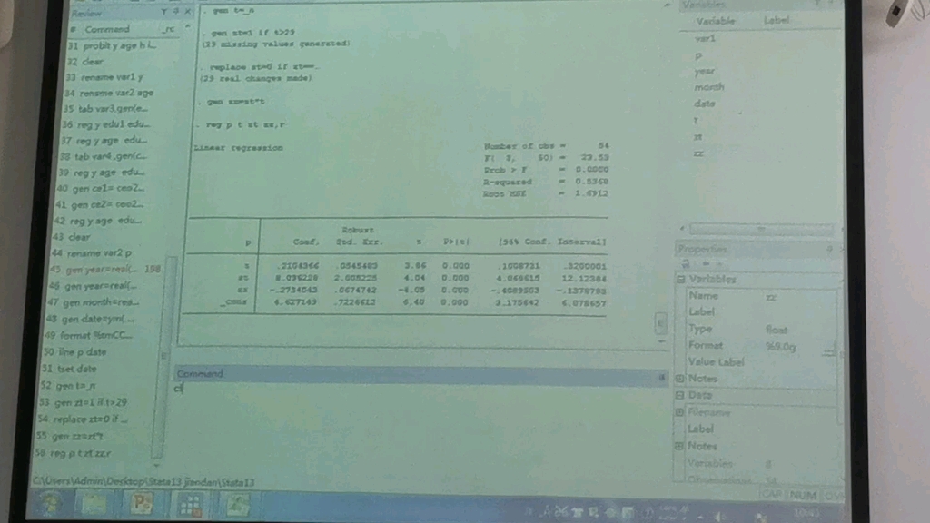 【stata】线性概率模型