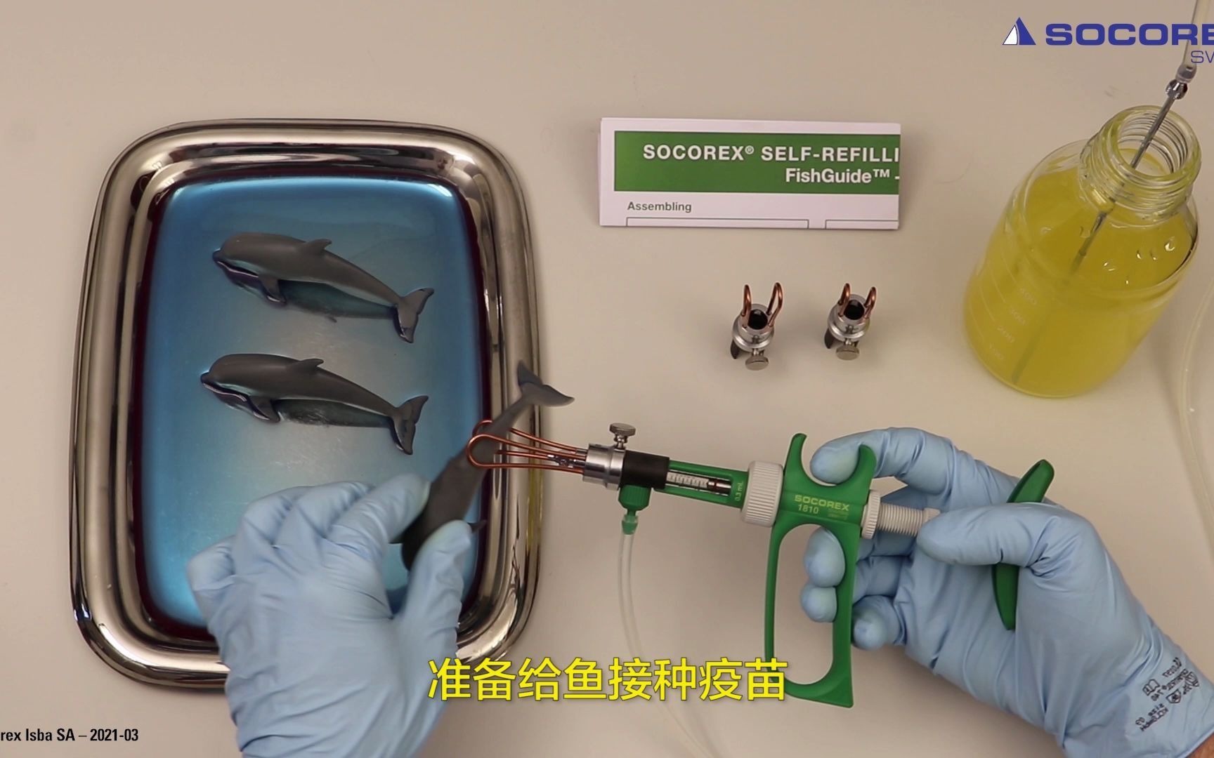 Socorex® ultra 1810兽用自动连续注射器:鱼用注射辅助器™