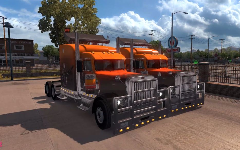 美国卡车模拟_1.28 (双人联机视频2)