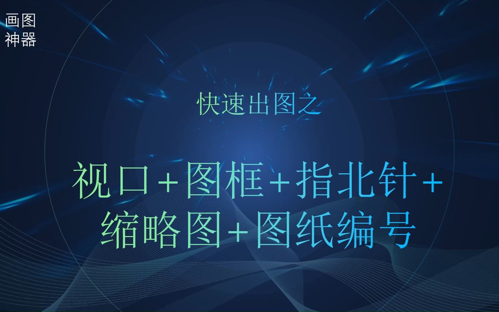 2【导出设置】批量自动布置视口布局一图一文件+图框+指北针+缩略...