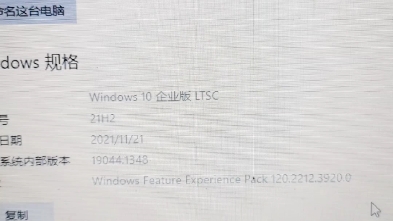 最新版本WIN10 LTSC CPU占用问题。加个商店就好了。然后我会给...