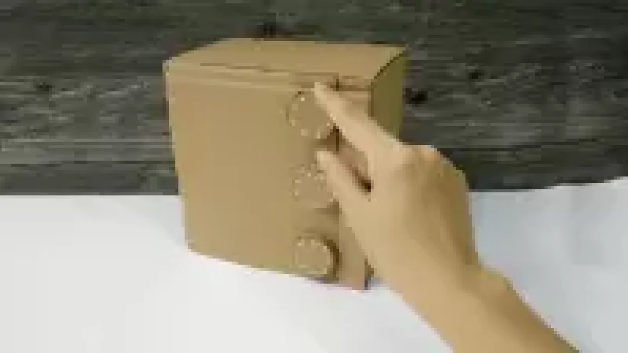 纸艺手工坊 第29集 纸箱不要当废品卖, 教你DIY一个带密码锁的保险箱, ...