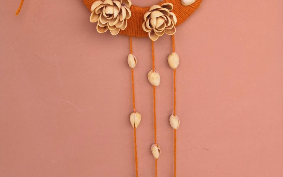 手工制作,废物利用(开心果壳)