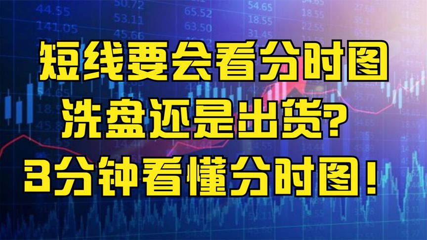 A股:短线一定要会看分时图!洗盘还是出货?3分钟看懂分时图!