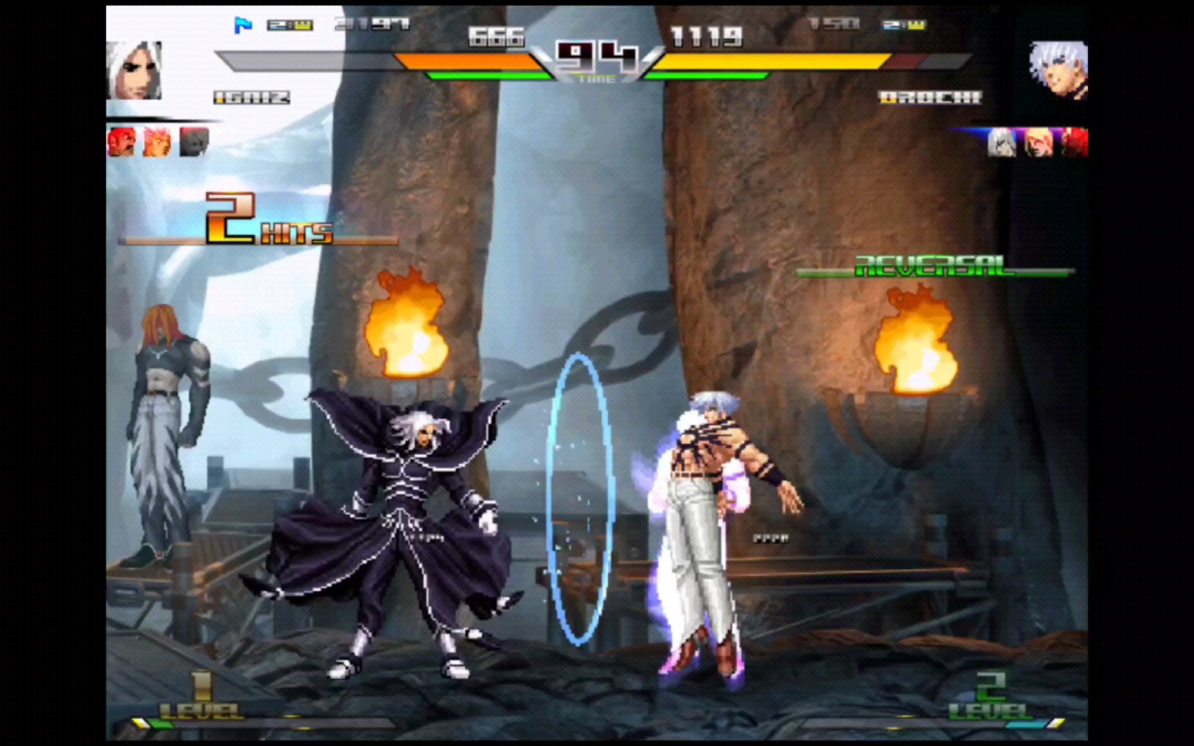 手机exagear玩mugen游戏,下载,拳皇boss战,上次录了2个视频删了浪费...