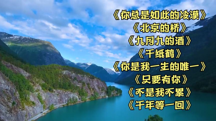《你总是如此的冷漠》 《北京的桥》 《九月九的酒》