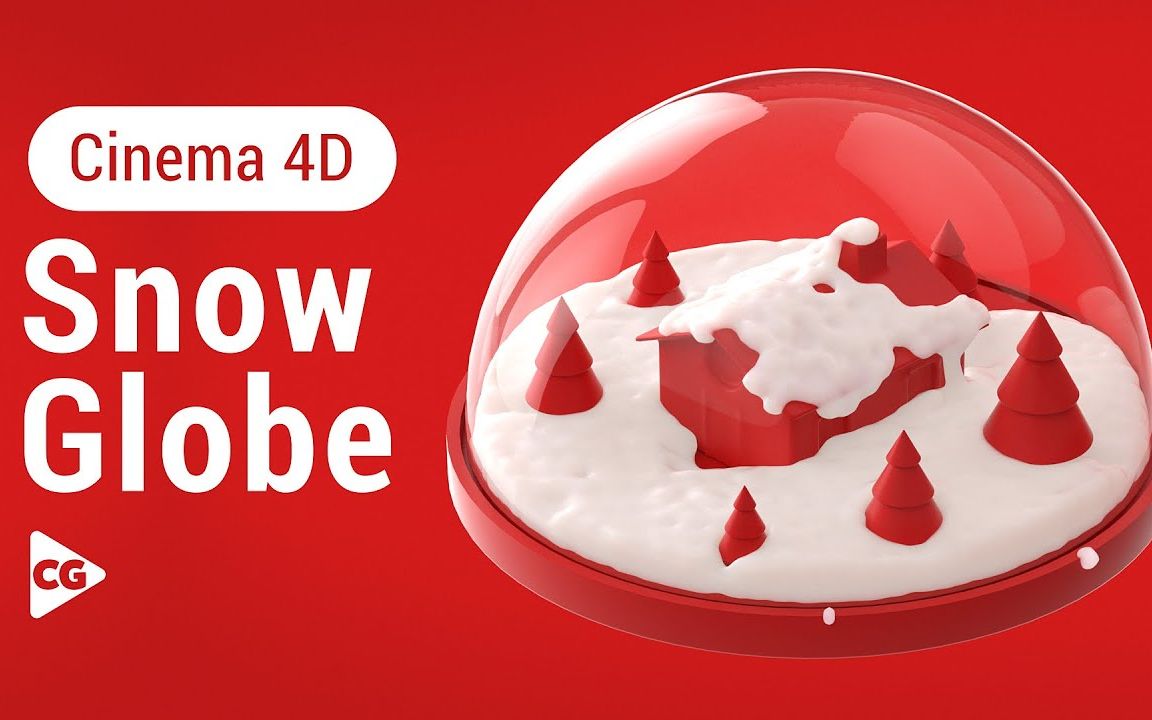 C4D动画建模教程!绝美动态水晶球