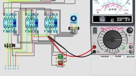 电工知识:时间继电器控制星三角降压启动,如何排查电路故障