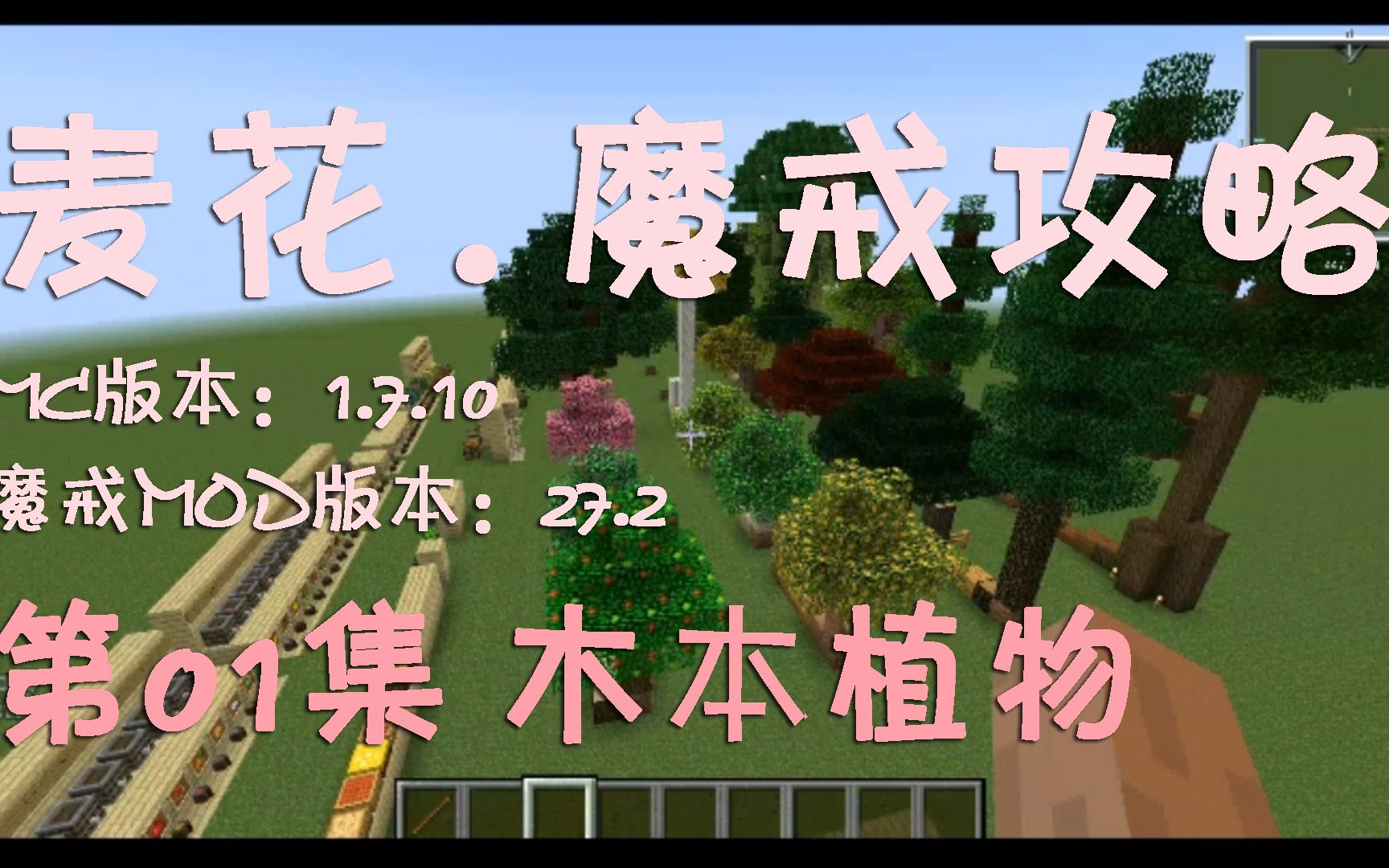 【麦花◆解说】01我的世界-魔戒MOD超详细攻略教程-系统介绍树木