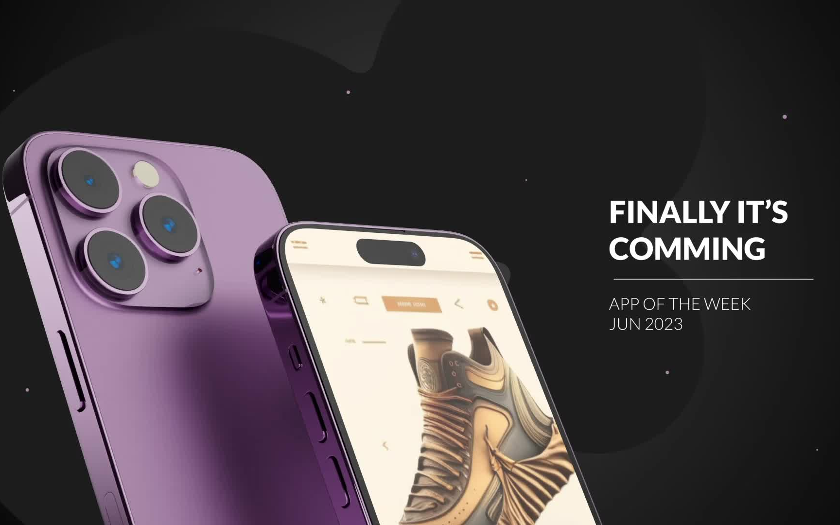 AE苹果软件app介绍模板-iPhone 14 Pro 应用演示样机