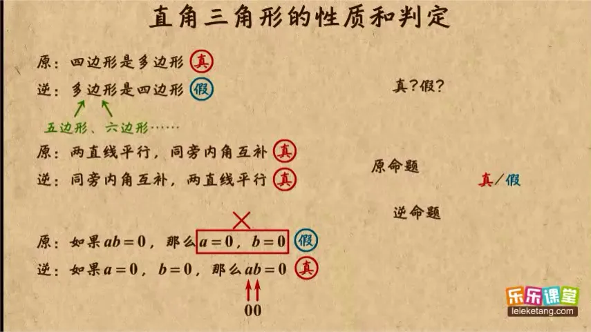 【三角形】 07 直角三角形的性质和判定
