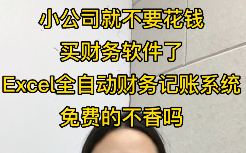 小公司就不要花钱买财务软件了,免f的不香吗? Excel全自动财务记账...