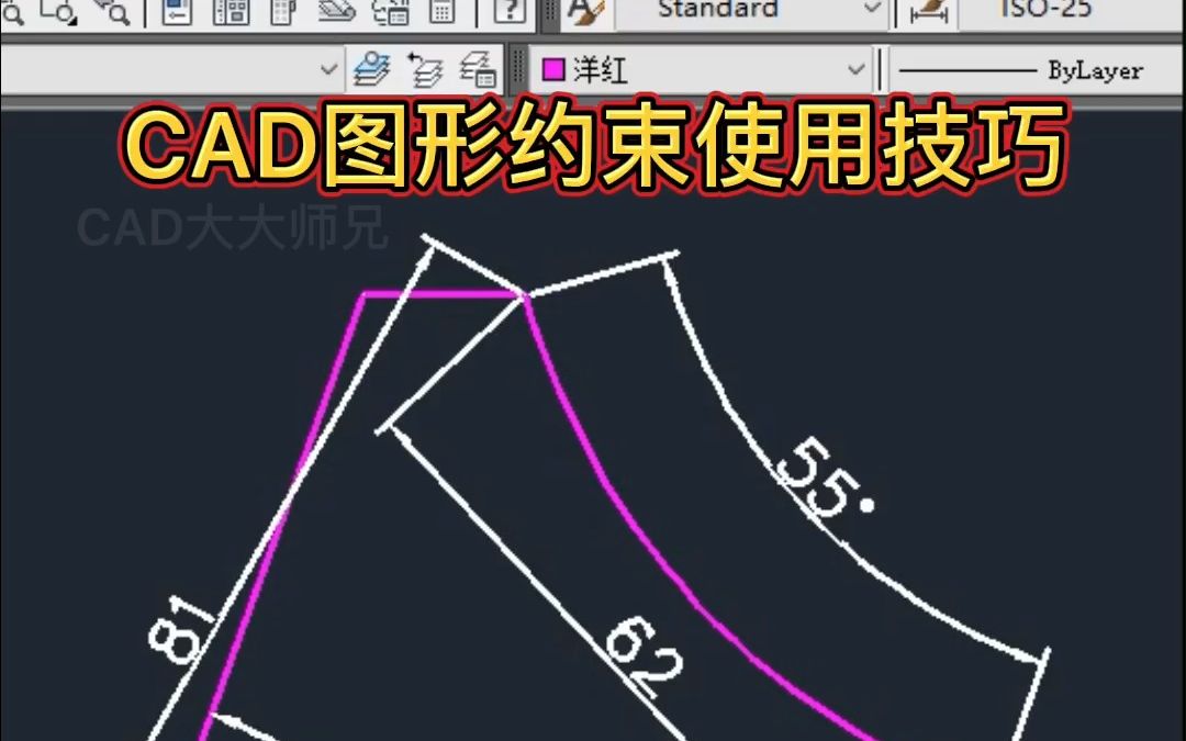 CAD图形约束使用方法实例