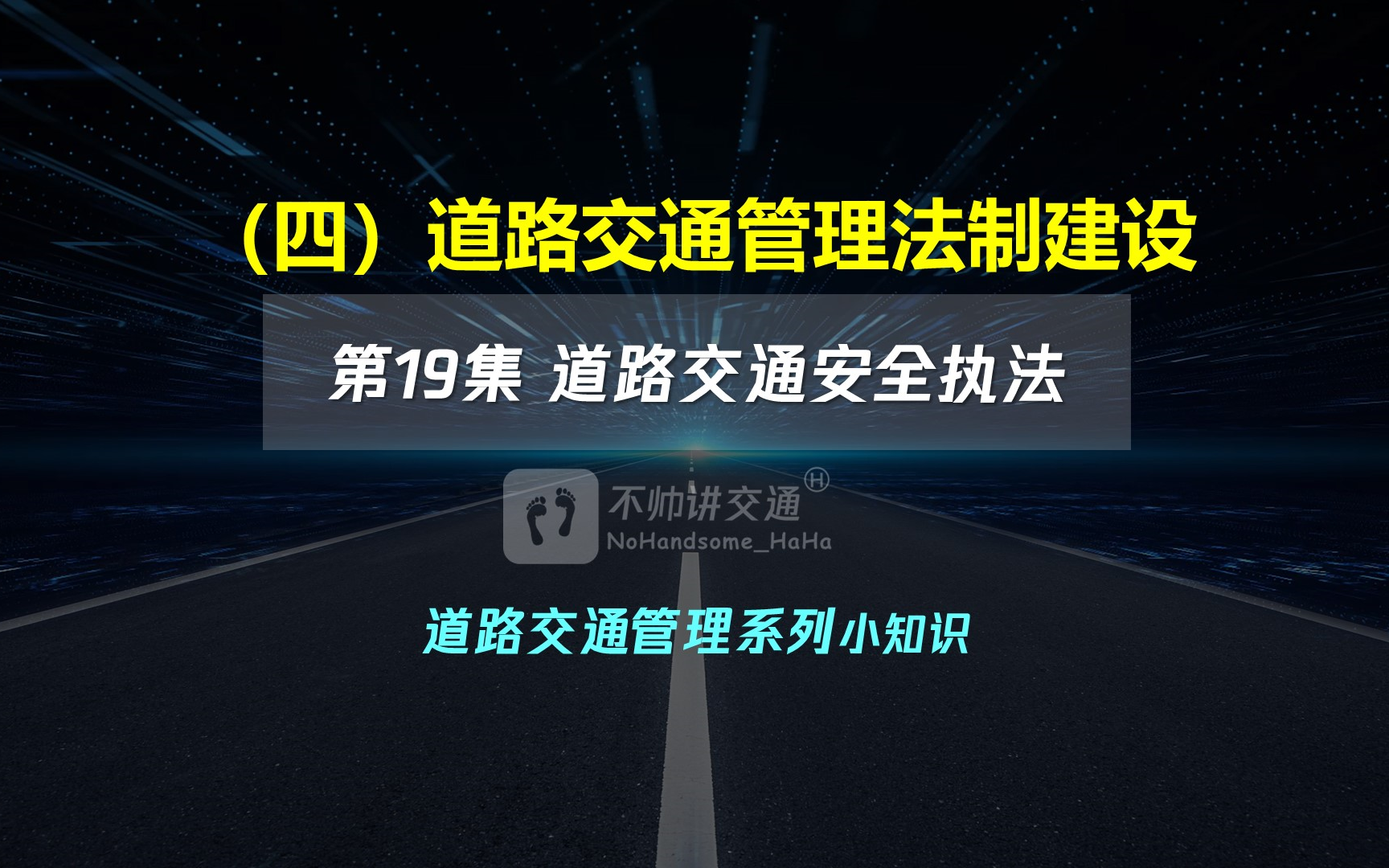 (四)道路交通管理法制建设 19道路交通安全执法