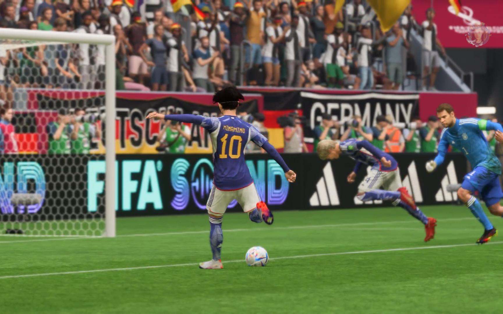 【FIFA23】德国 VS 日本 小组赛E组【上半场全场录像 VIP纯享版】