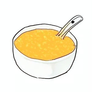换了个小米粥 