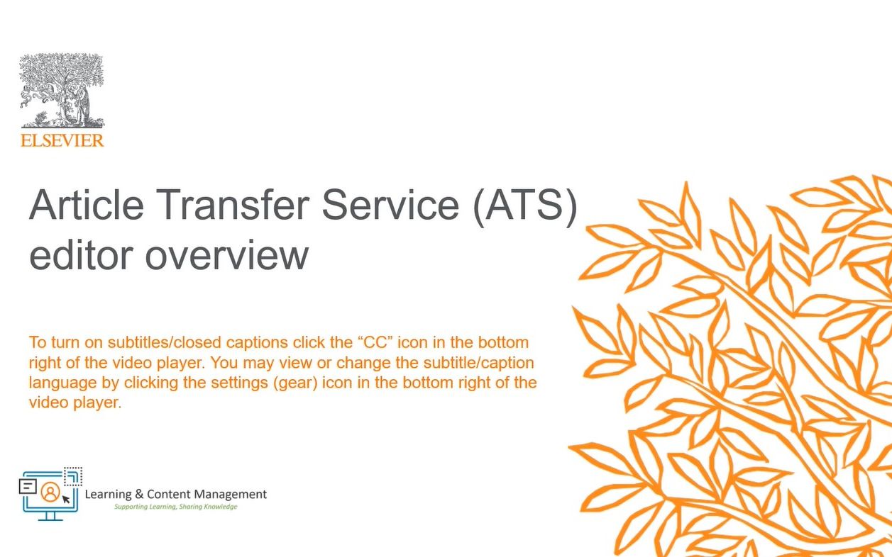 什么是文章转投服务(ATS)?如何使用该服务?【爱思唯尔Editorial ...