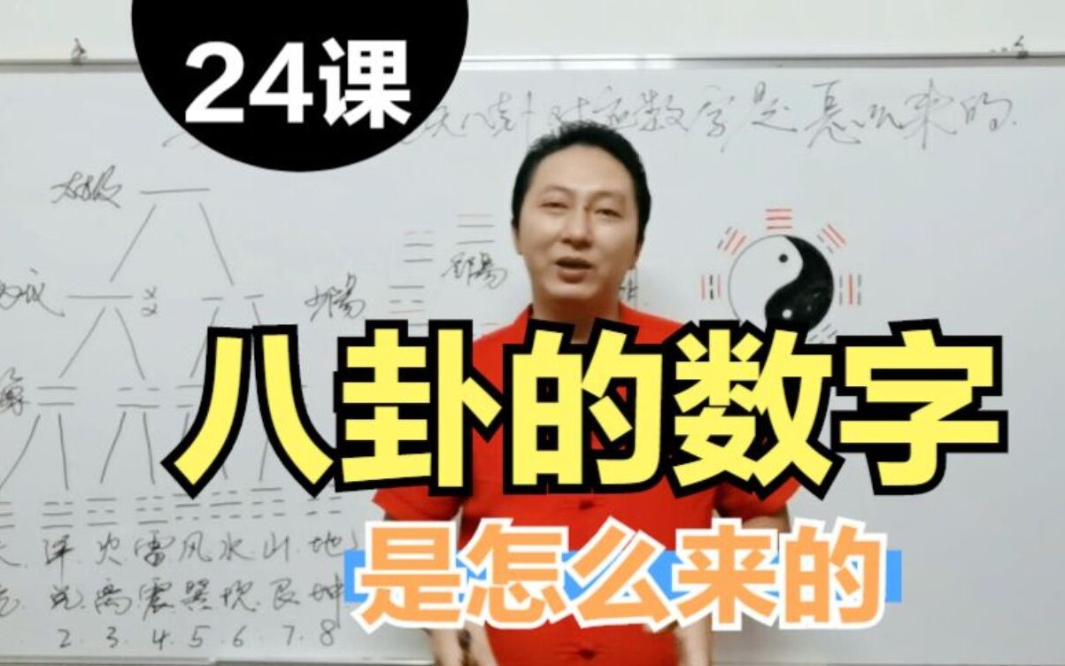 八卦的数字代表什么,先天八卦对应数字是怎么来的,张洋八字第24课