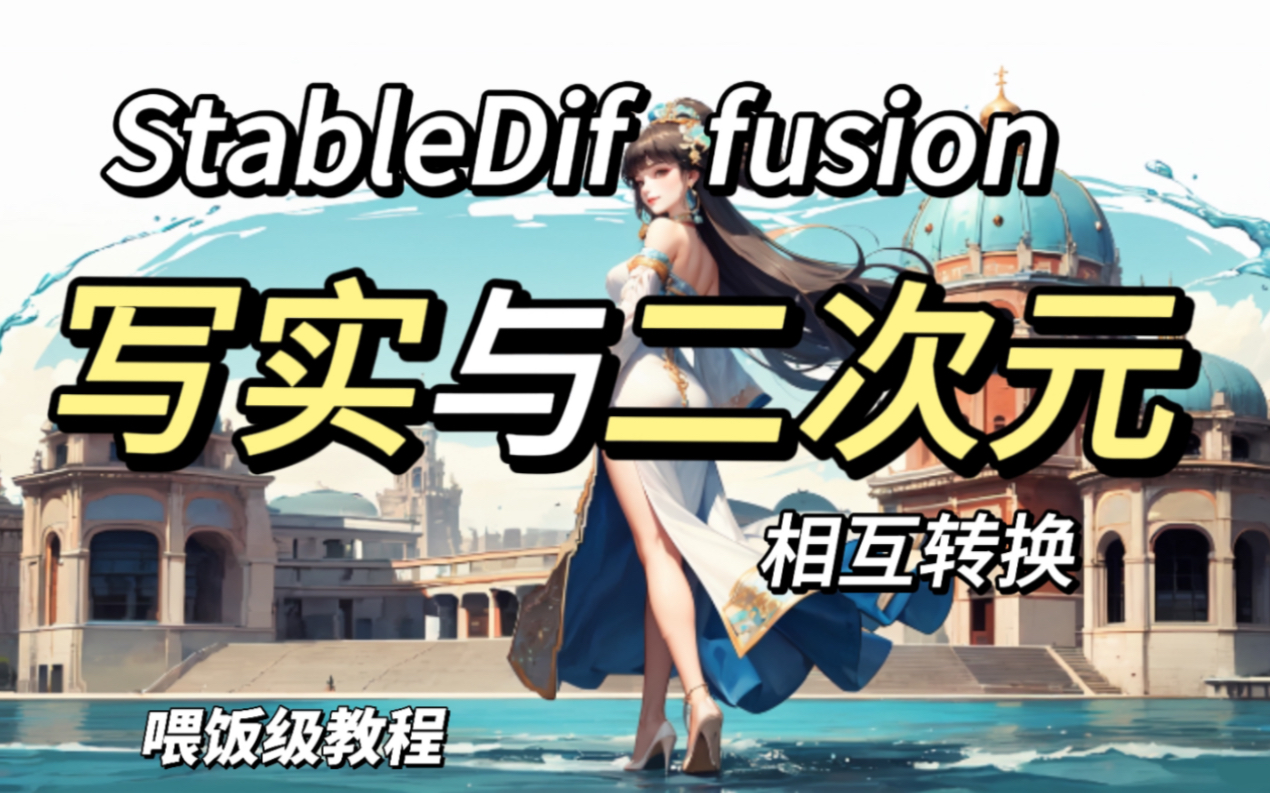 Stable Diffusion二次元与三次元相互转换,AI绘画教程,轻松掌握人物破...