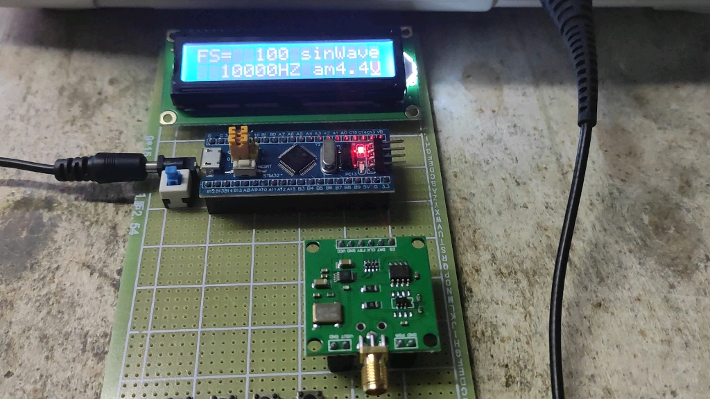 STM32单片机AD9833信号发生器DDS信号源设计