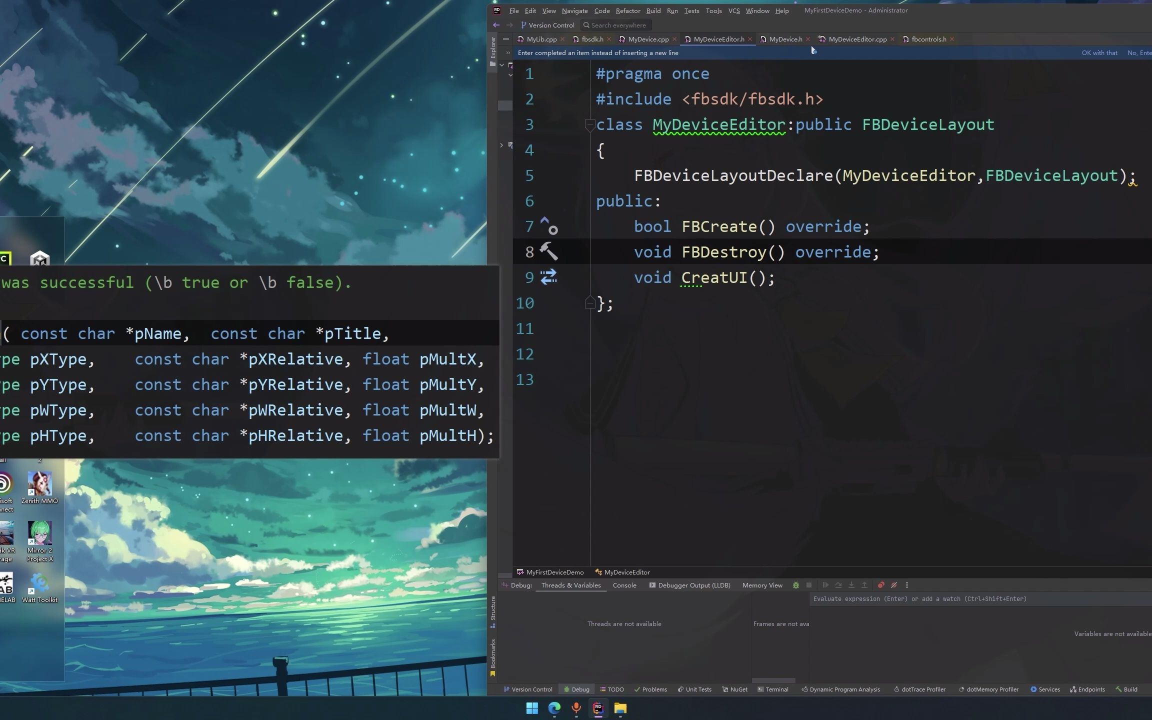 MotionBuilder的C++开发_04 按钮和事件回调