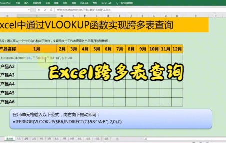 【Excel技巧】今天教你在Excel中通过VLOOKUP函数实现跨多表查询