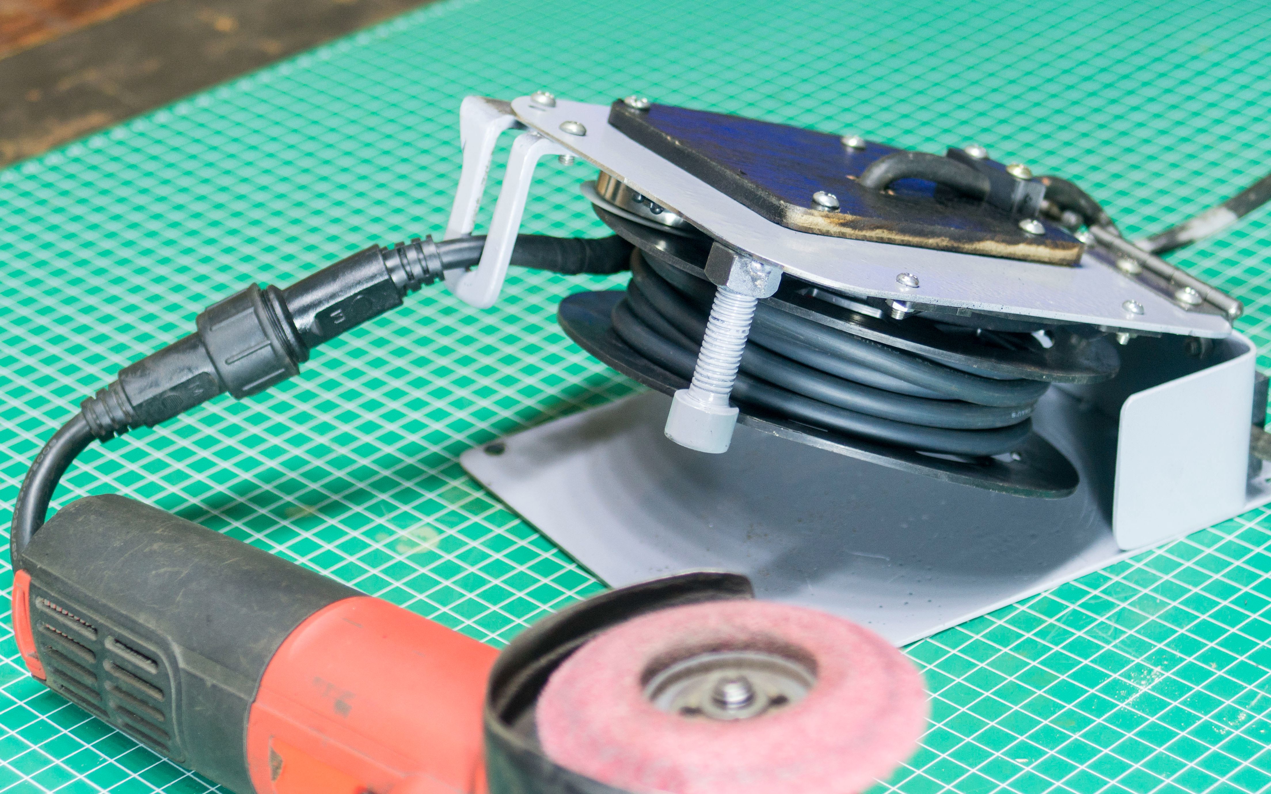 20元成本制作【电源线自动收纳器】 回旋弹簧快速卷线