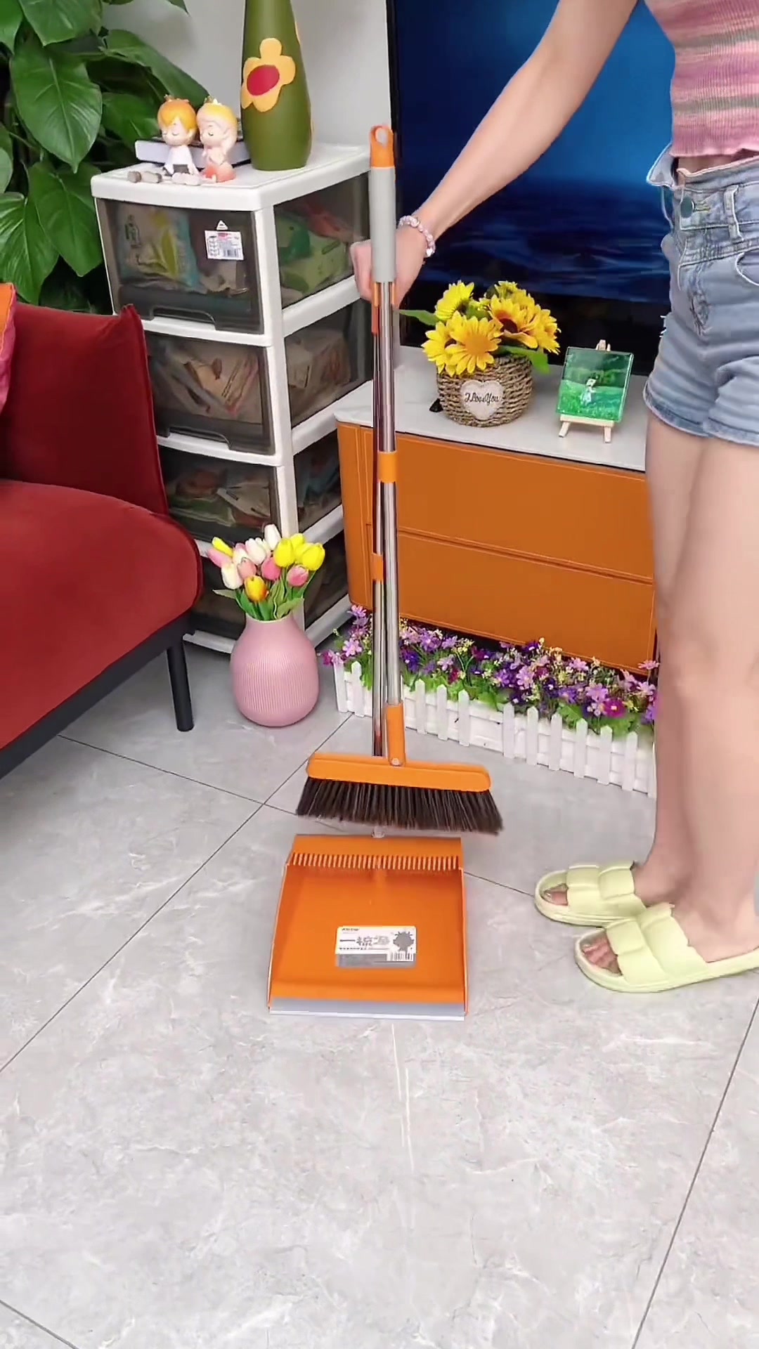 #磁吸折叠扫把 #扫把簸箕套装 #扫把簸箕 #好物推荐 #扫把