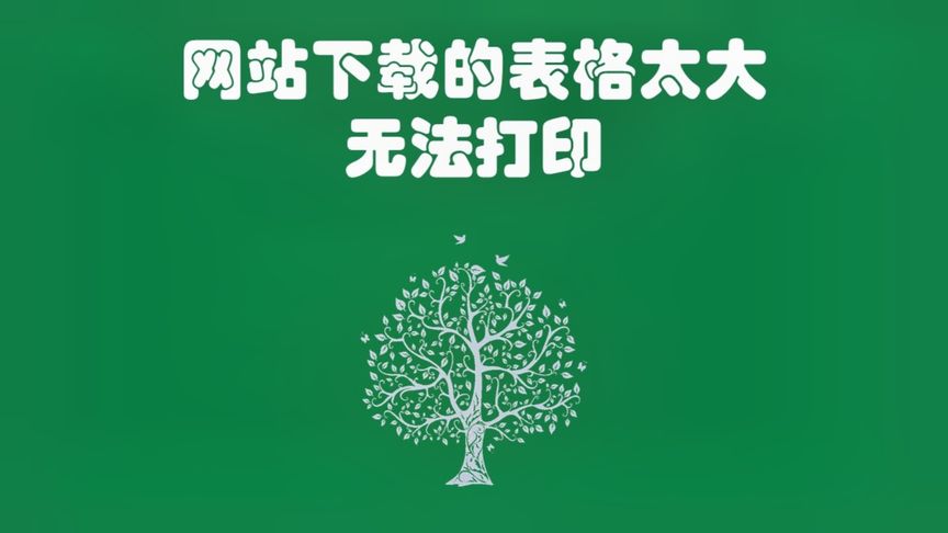 20200719-网站下载的表格太大无法打印