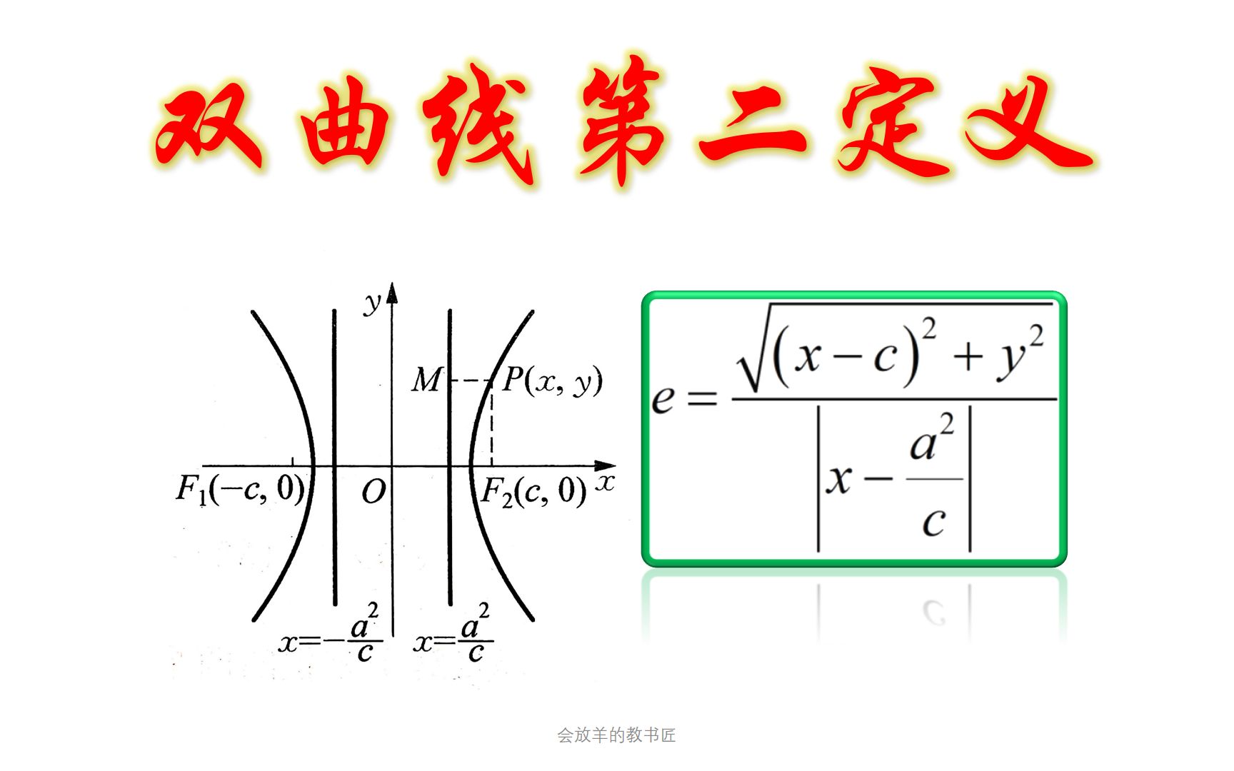 [圆锥曲线5]双曲线第二、第三定义