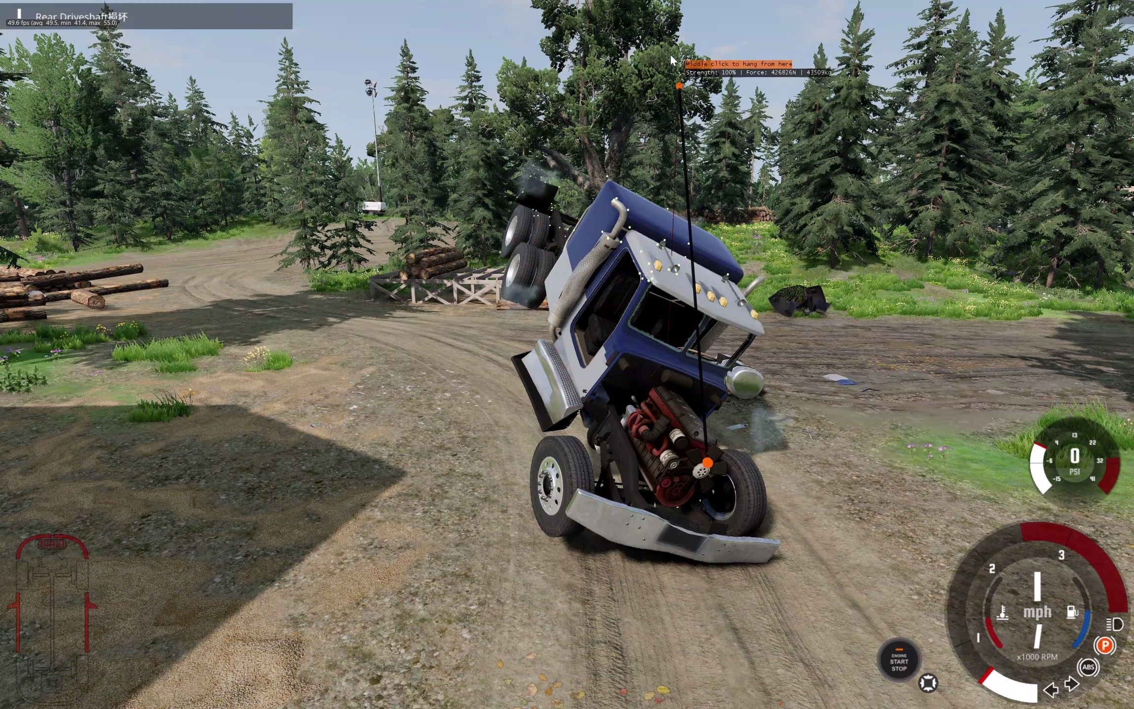 BeamNG 【车祸模拟器】——如何快速拆解一辆卡车