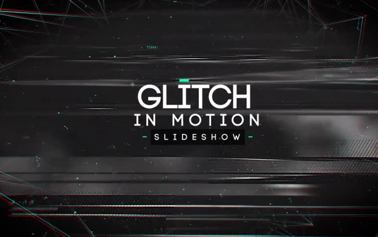 18033 故障效果幻灯片AE模板