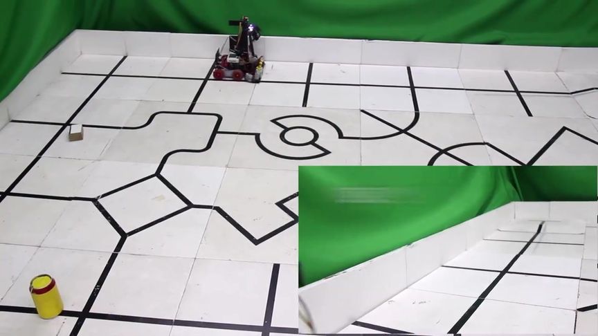 积木机器人多传感器应用综合技能比赛视频