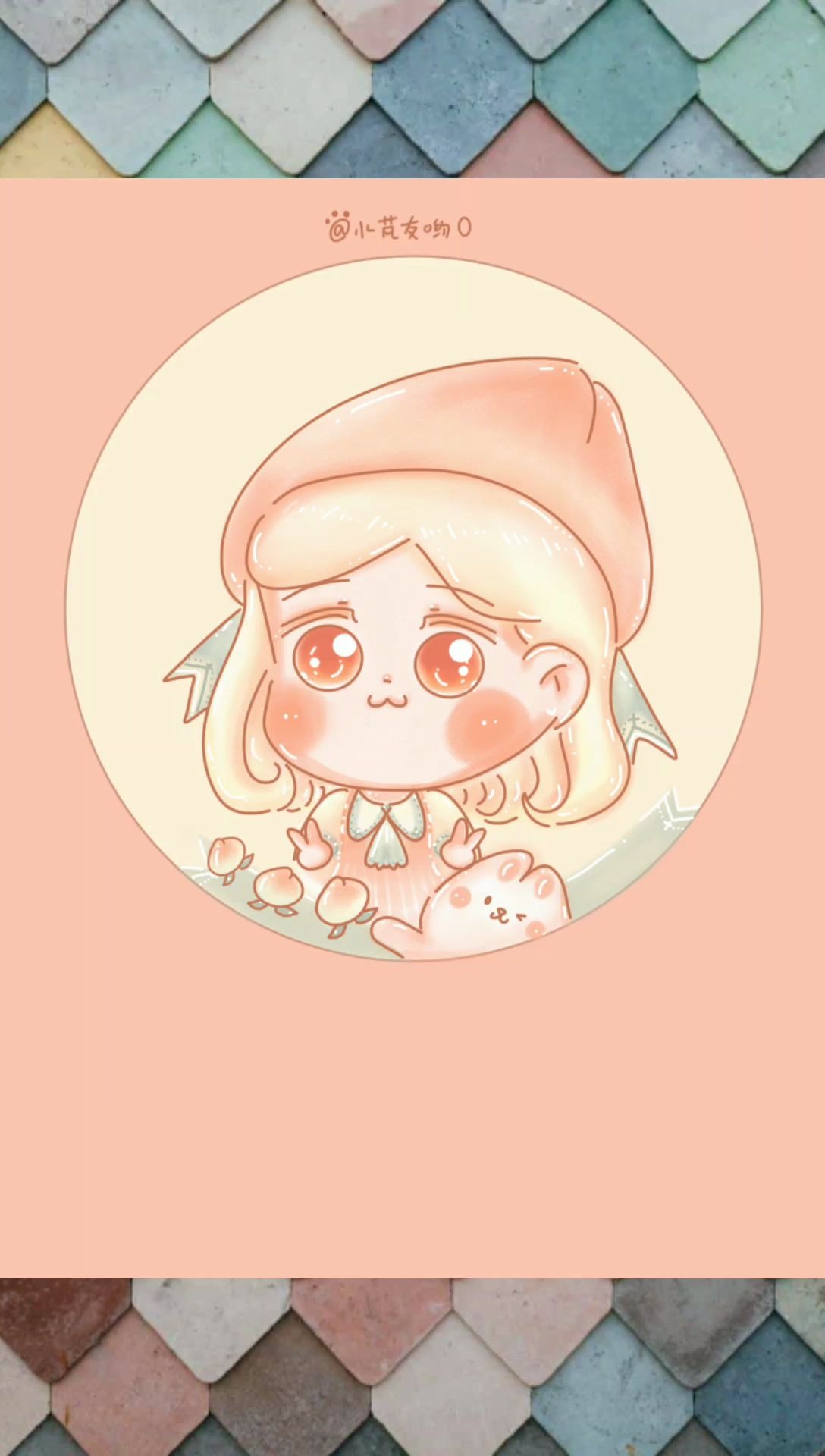 ...画!芃教你超可爱的手帐简笔画】芃的原创水果拟人之《桃子女孩》