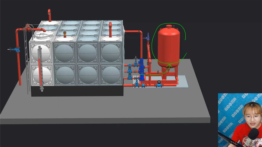 【消防工程师免费视频课程】-增稳压设备系统原理3D模型展示课!