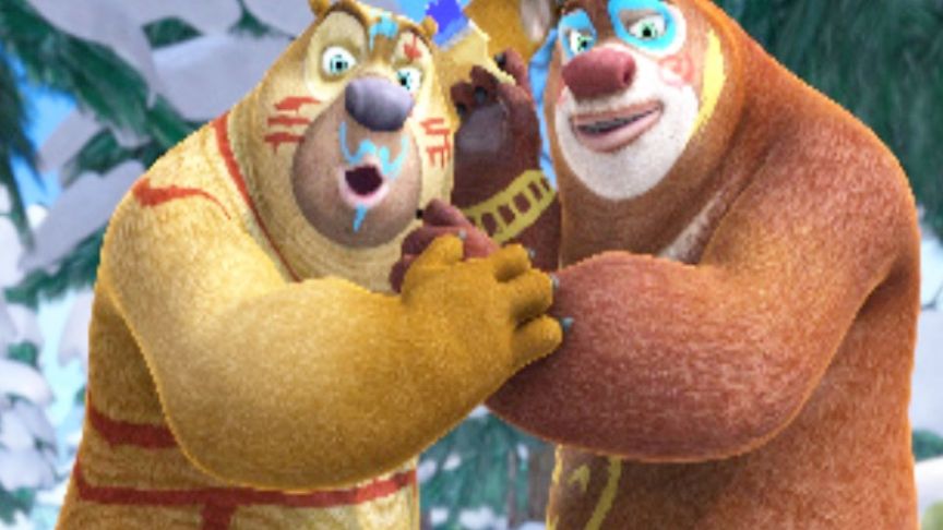 熊出没简笔画填色游戏 可爱的熊大