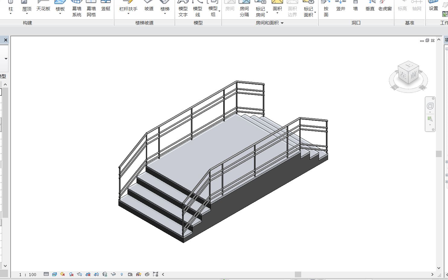 图学会BIM一级第七期第二题_栏杆扶手