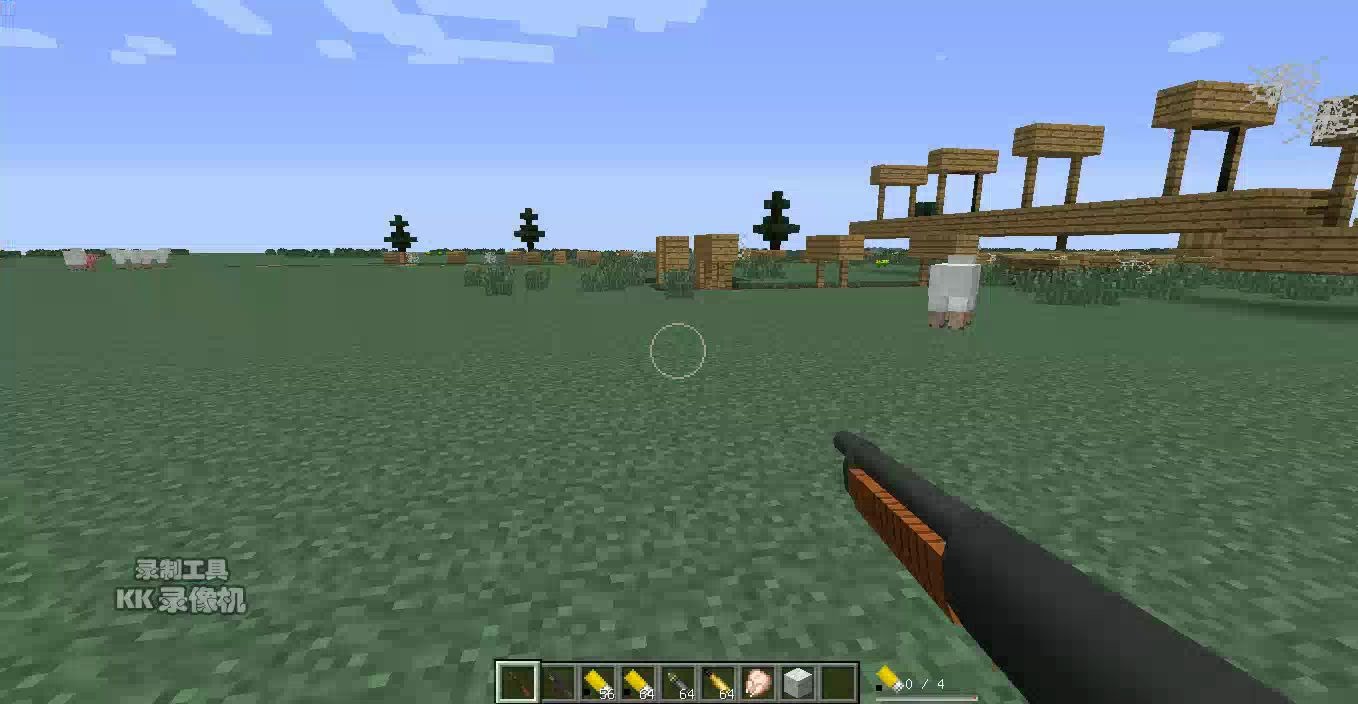 我的世界:hbm核科技mod枪械及装备演示!