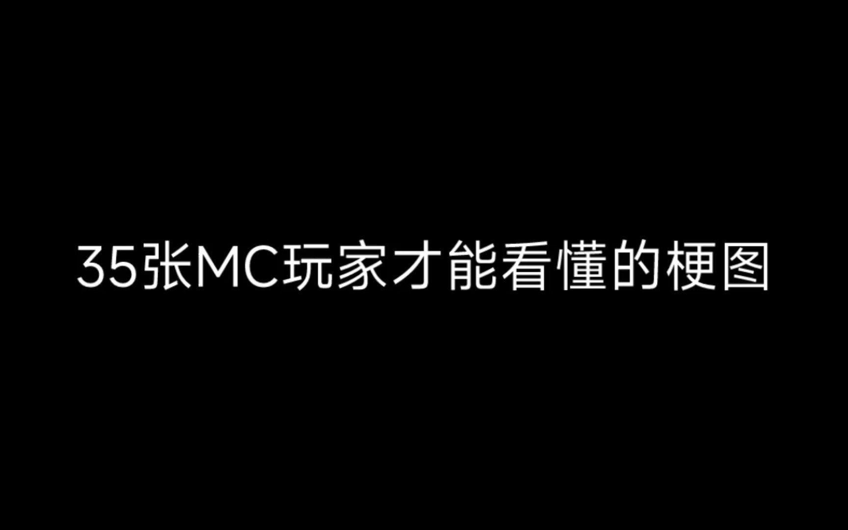 35张MC玩家才能看懂的梗图_我的世界