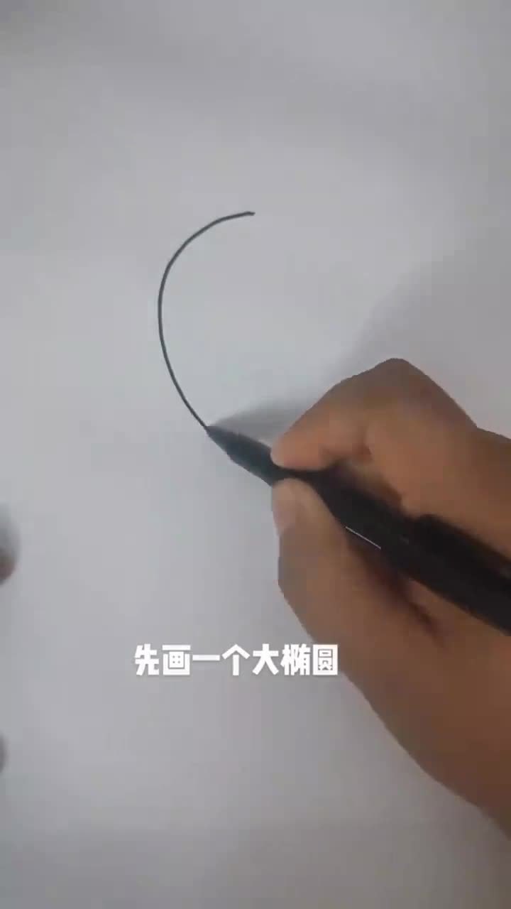 儿童简笔画:冰墩墩