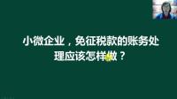 中小企业, 免征税款的账务处理应该怎样做?