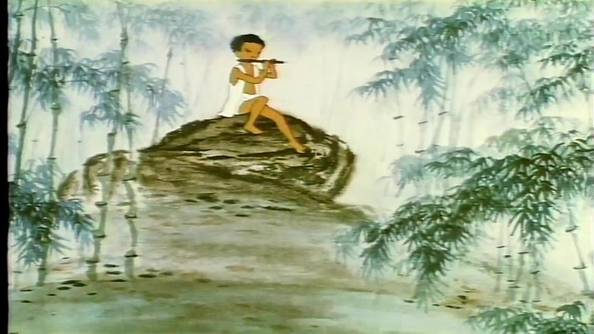 水墨动画「牧笛」插曲 写意与空灵 融合中国传统艺术的经典之作