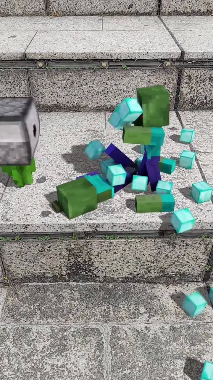 这就是MC版的植物大战僵尸啊!