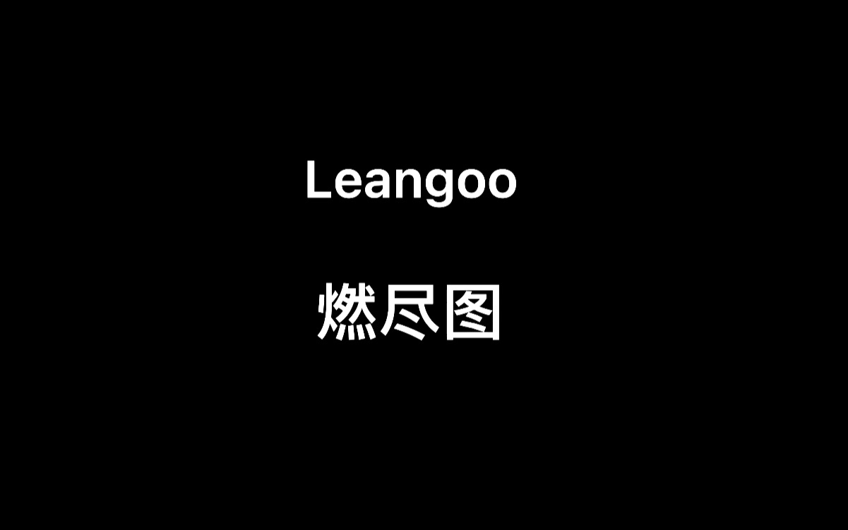 在Leangoo敏捷工具中燃尽图的使用方法!